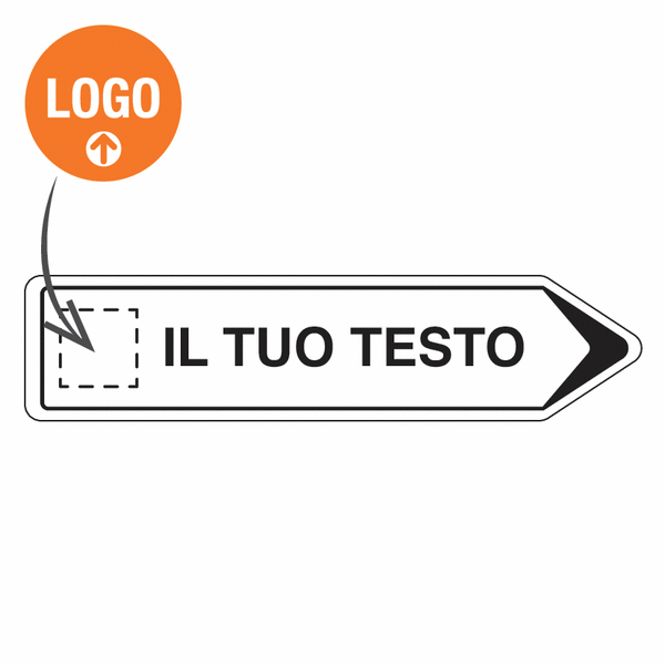 Cartelli a freccia personalizzabili online | Seton
