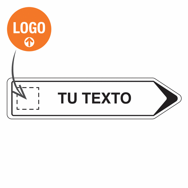 Letreros de señalización personalizados con flecha | Seton