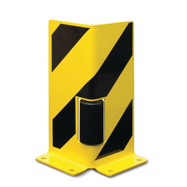 Racking Protectors with Guide Rollers - Yellow/Black | Seton