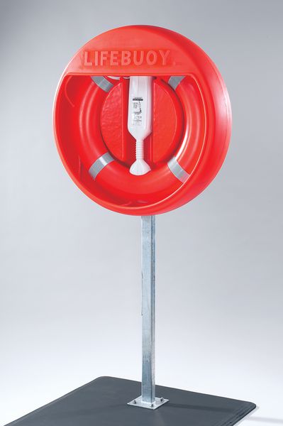 Post-Mounted Polyethylene Lifebuoy Housing - Single | Seton