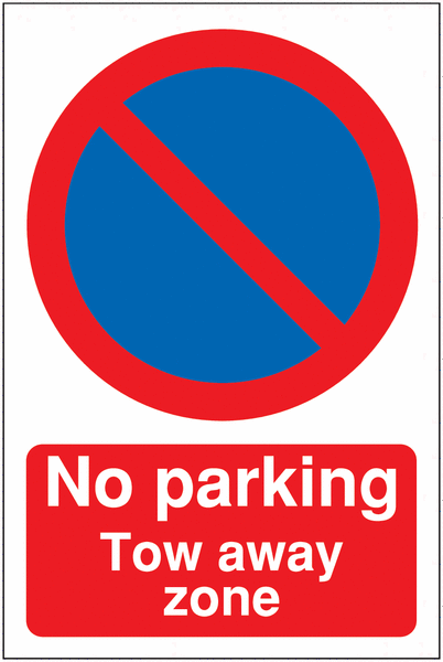 Car Park Towing Signs - No Parking Symbol/Tow Away Zone | Seton