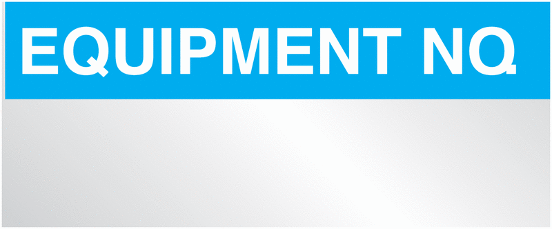 Equipment No. - Aluminium Foil Write-On Labels | Seton