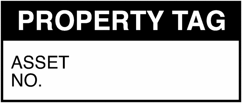Property Tag/Asset No. Nylon Cloth Write-On Labels | Seton