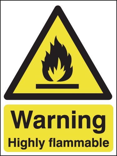 Warning Highly Flammable Signs | Seton