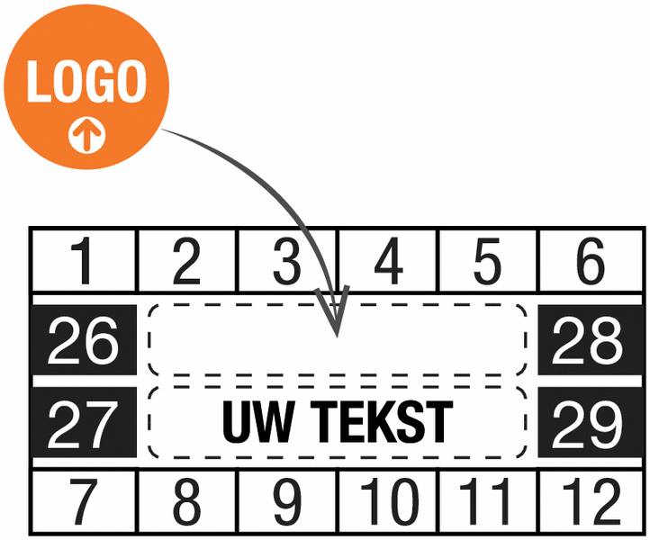Personaliseerbare rechthoekige keuringsstickers | Seton
