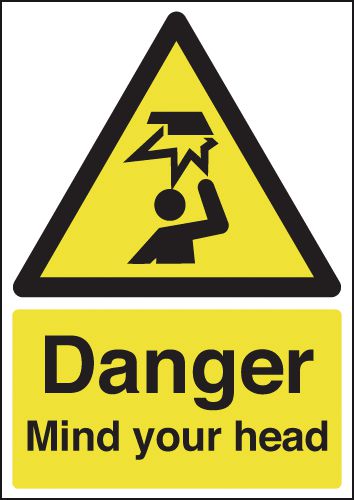 Danger Mind Your Head Signs | Seton
