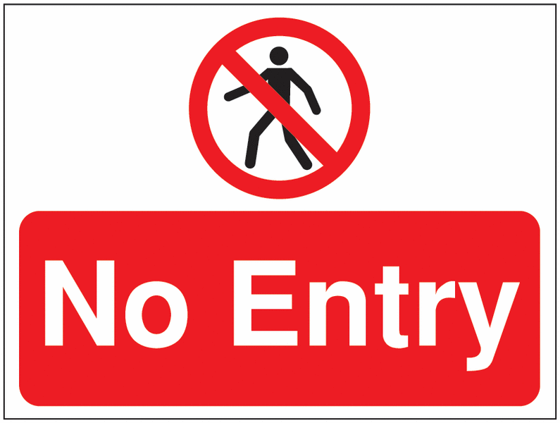 Construction Site No Pedestrian Entry Signs | Seton