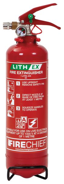 FireChief 1 Litre Lith-Ex Fire Extinguisher | Seton