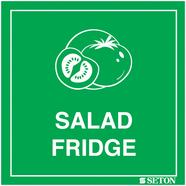 Salad Fridge Sign (With Symbol) | Seton