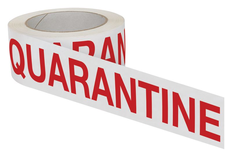 Quarantine - Quality Control Printed Tapes | Seton