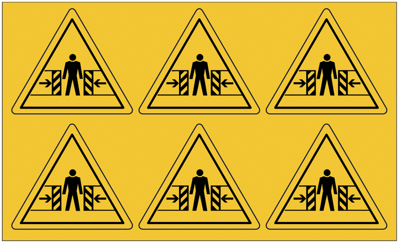 Panneaux danger lié aux machines, danger machine | Seton