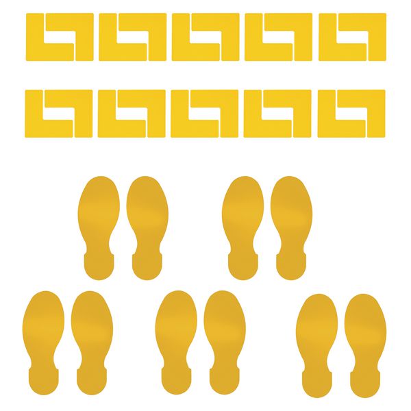 Indoor Corner and Footprint Floor Marking Kit | Seton