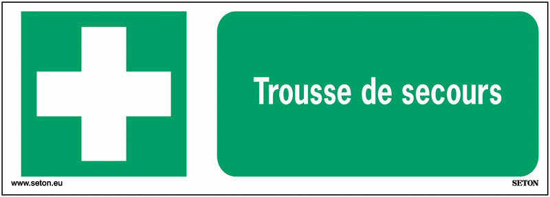 Panneaux ISO 7010 - Trousse de secours - E003 | Seton