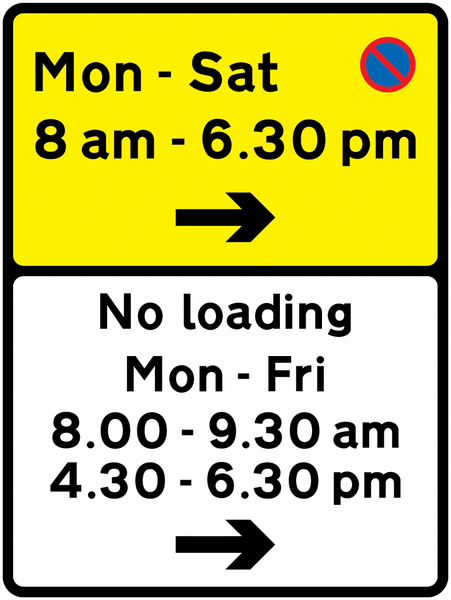 Traffic Signs - Waiting and Loading Restrictions | Seton