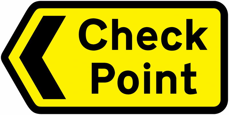 Traffic Signs - Checkpoint Left. Quick, Easy Delivery | Seton
