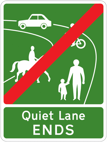 Traffic Signs - Quiet Lane Ends. Quick, Easy Delivery | Seton
