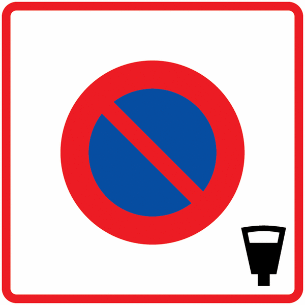 Autocollant Interdit De Stationner Panneau Stationnement Interdit En ...