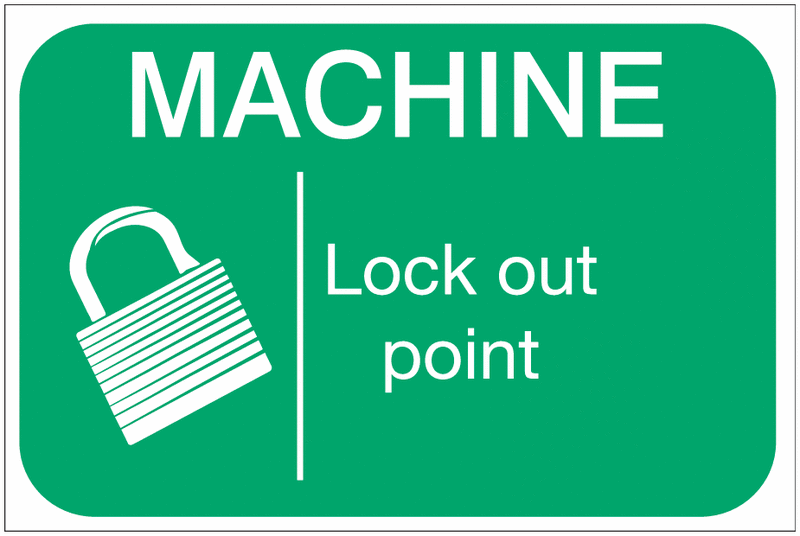 Veiligheidssignalering voor machines - Machine Lock out point | Seton
