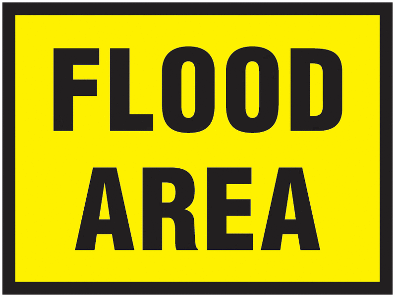 Rectangular Traffic Signs - Flood Area | Seton