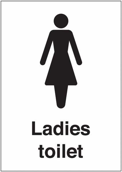 Ladies Toilet (Symbol) Sign | Seton