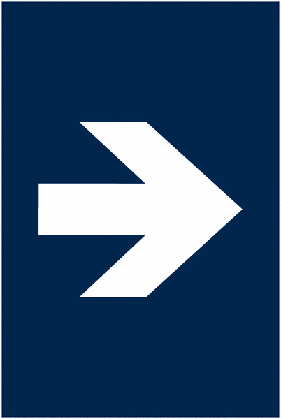 Arrow Symbol (Left/Right) - Tactile Sign | Seton