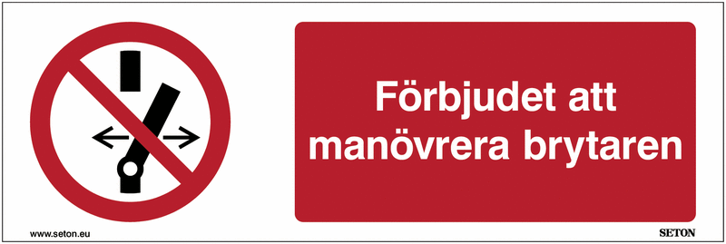 Förbudsskyltar för industri, köp dina skyltar online | Seton