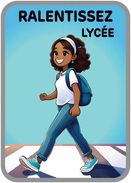 Panneau ralentissez Lycée | Signals