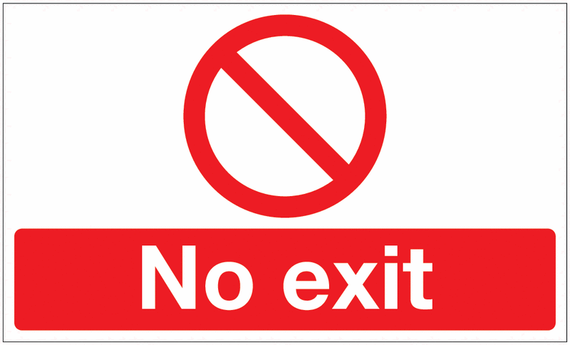 No Entry Signs and Exit Signs - Quick, Easy Delivery | Seton