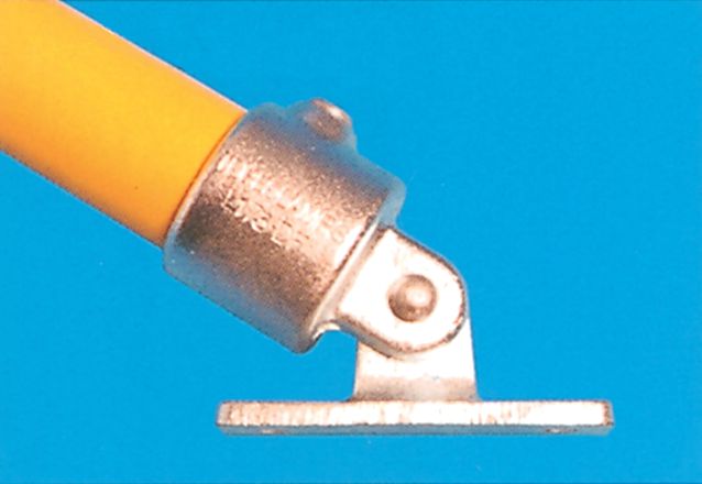 Modular Barrier - Swivel Base Galvanised Clamp | Seton