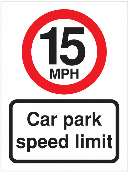Enforce Site Speed Limits with our Speed Limit Signs | Seton