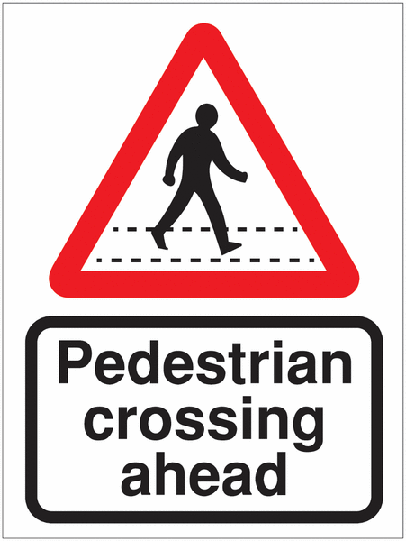 Speed Awareness Signs - Pedestrian Crossing Ahead | Seton
