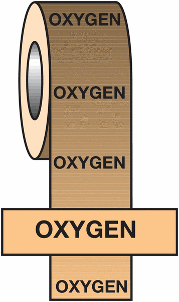 British Standard Pipeline Marking Tape - Oxygen | Seton