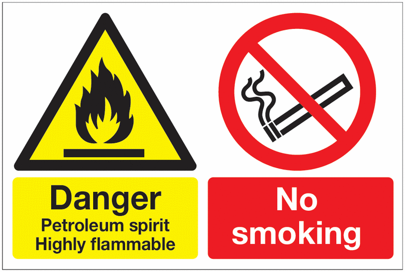 Danger Petroleum Spirit Highly Flammable...Signs | Seton