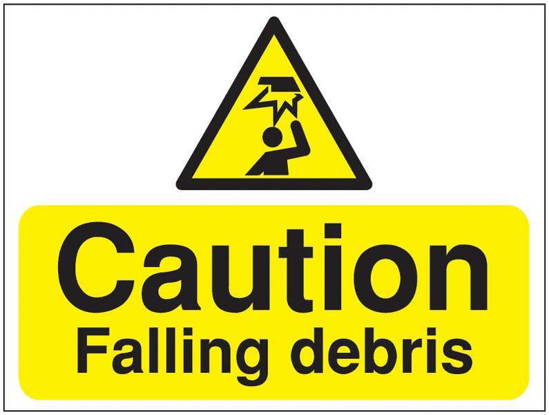 Construction Signs - Caution Falling Debris | Seton