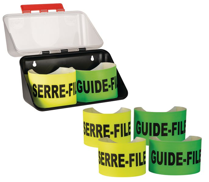 Boîtier mural avec brassards guide-files et serre-files. | Seton