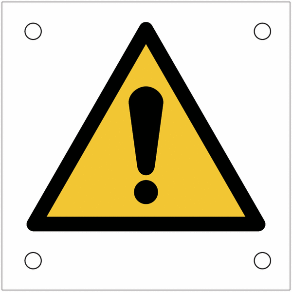 Plaques de signalisation pour machines "Danger général" | Seton