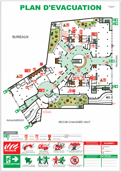 Pictogramme plan d'evacuation & signalisation évacuation | Seton