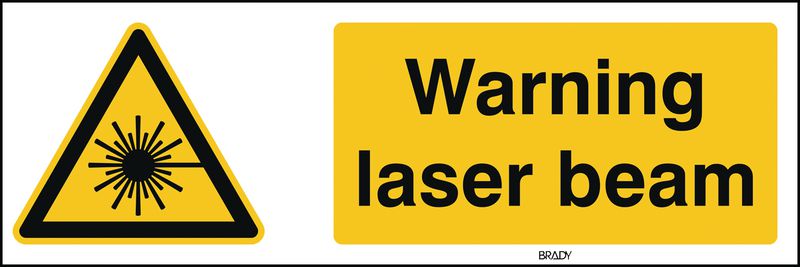 ToughWash - Warning Laser Beam Sign | Seton
