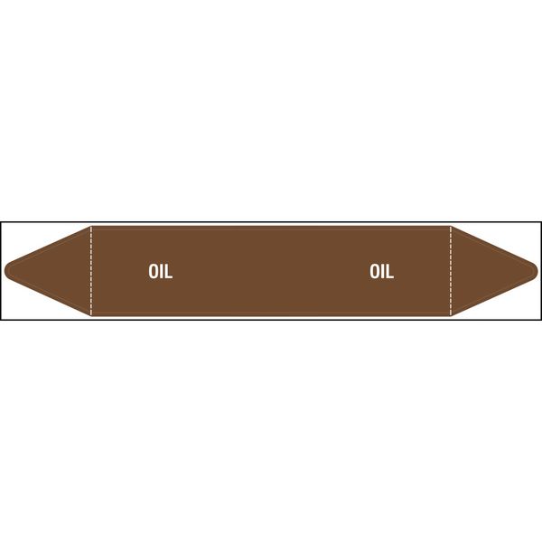 British Standard Single Pipe Marker- Oil | Seton