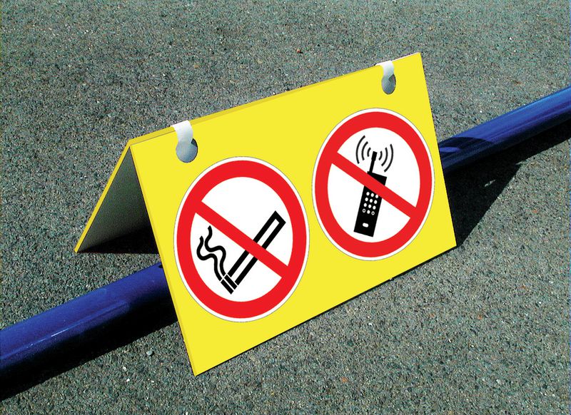 Chevalet zone de dépotage pour signaler une interdiction - Interdiction ...