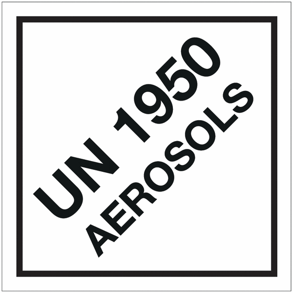 UN Hazard Warning Label Shipping Labels - 1950 Aerosol | Seton