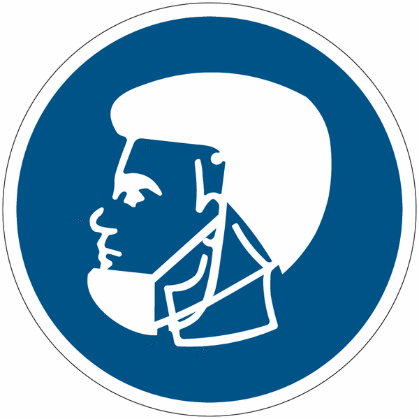 Panneaux et autocollants - Masque de barbe obligatoire | Seton