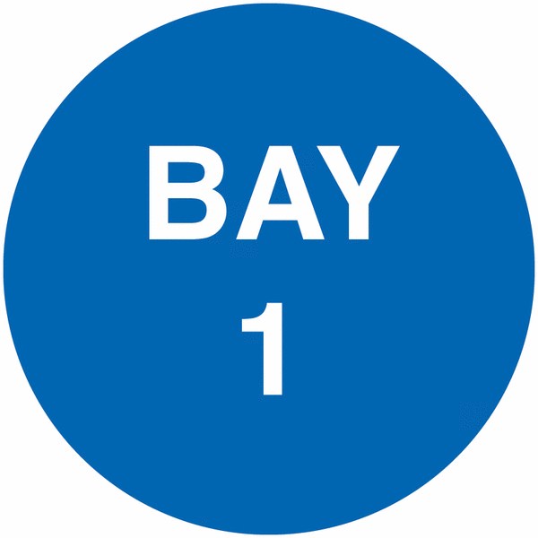 Bay Marking Floor Signs. Tough, Hardwearing, Anti-Slip | Seton