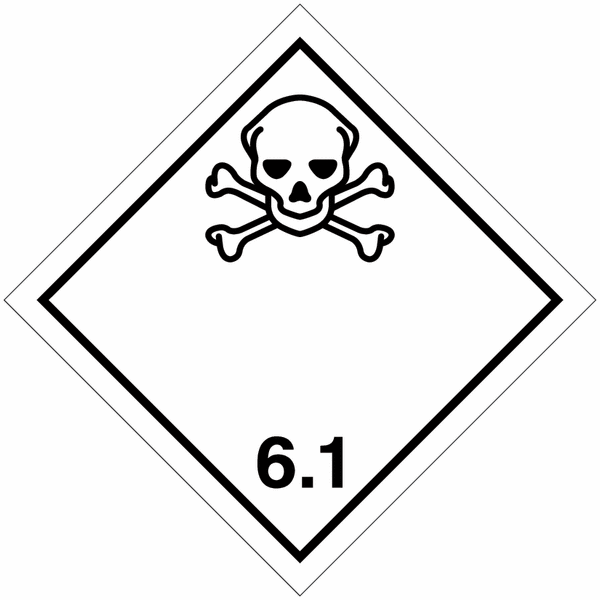 Poison 6.1 Warning Hazard Blank Diamonds. Fast Delivery | Seton