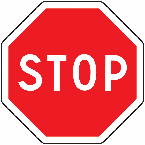Panneau AB4 - Stop (homologué pour la route) | Seton