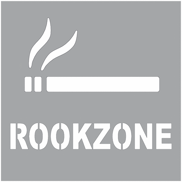 Sjabloon met tekst - Rookzone | Seton