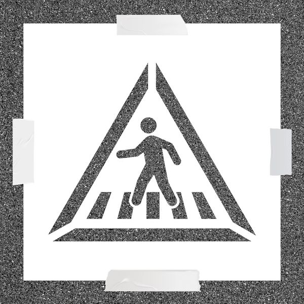 Road marking stencils: car park stencils with road | Seton