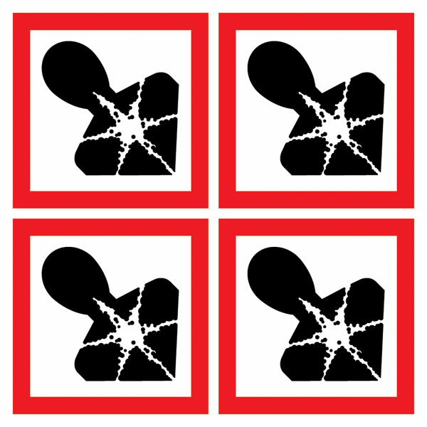 GHS Symbols On a Sheet Health Hazard