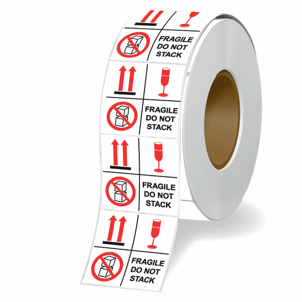Fragile Do Not Stack - Combination Shipping Labels | Seton