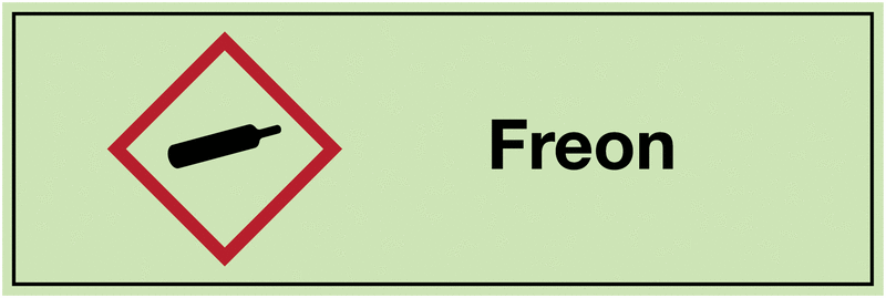 Fotoluminescente GHS-labels - Freon - GHS04 | Seton